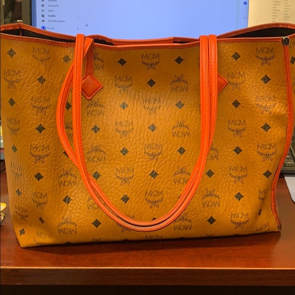MCM | Bags | Authentic Mcm Tote And Mini Purse Set | Poshmark